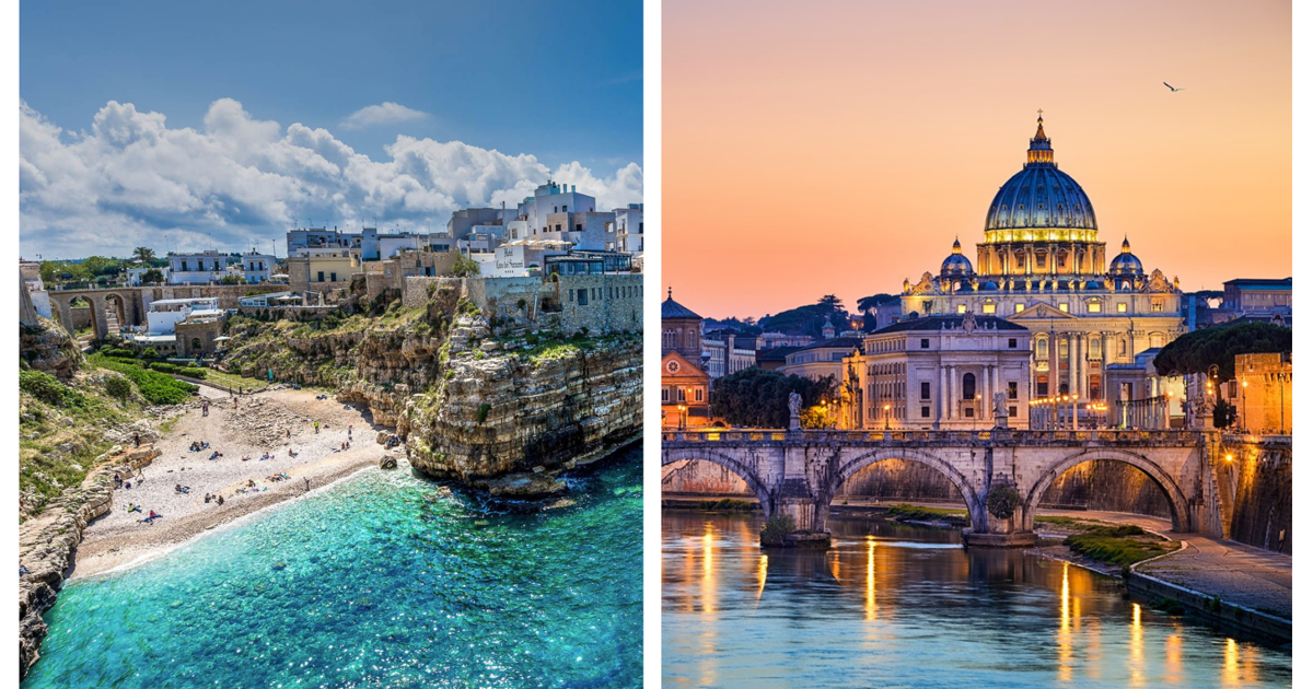 Italský trip 2v1 z Prahy: Bari + Řím najednou